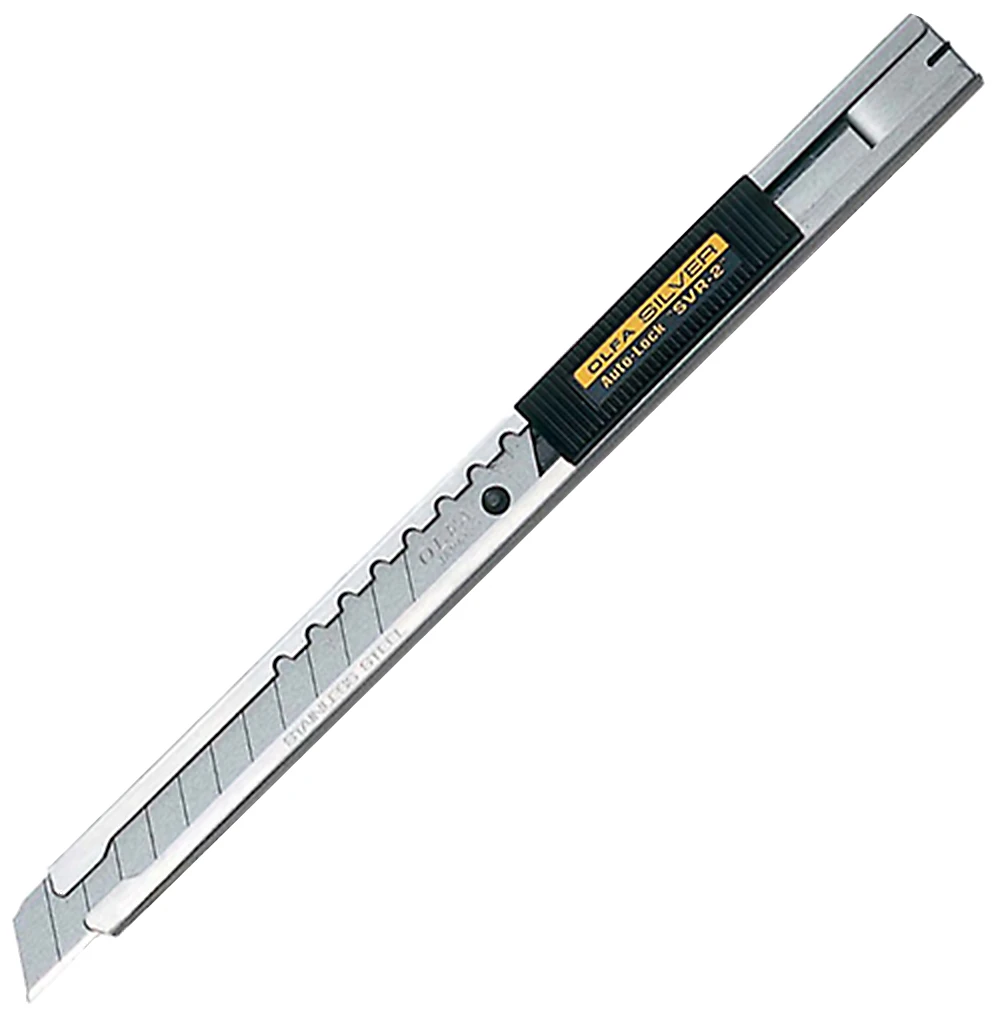 Olfa kniv m/bræk-af blad 9mm SVR-1-2 - SVS Værktøj Olfa kniv m/bræk-af blad 9mm SVR-1-2 - SVS Værktøj