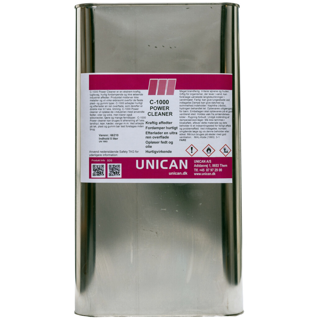 Unican C-1000 power cleaner 5ltr - SVS Værktøj