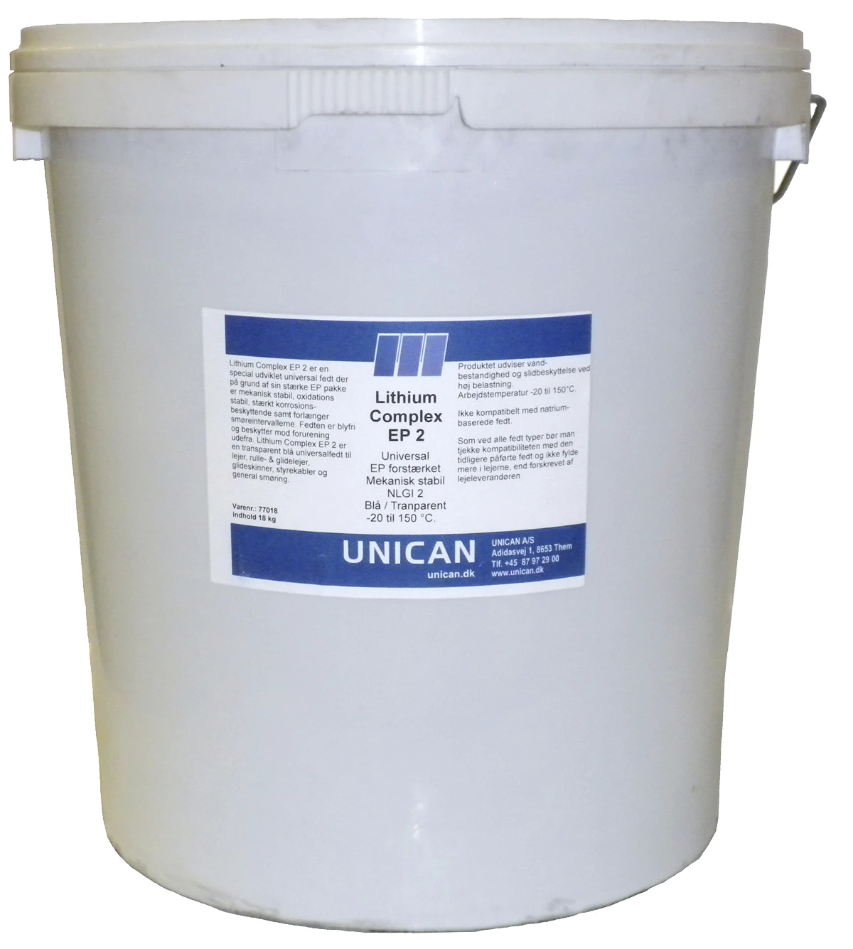 Lithium Complex EP2 univ.fedt 18kg - SVS Værktøj